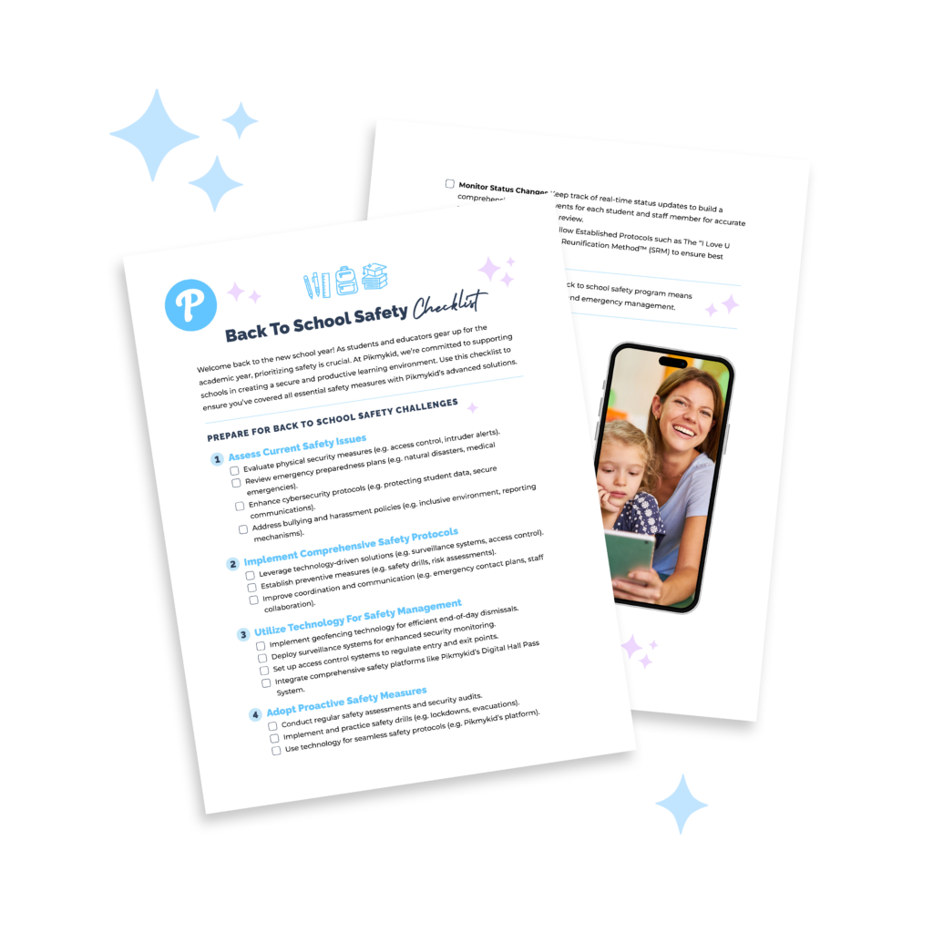 Back to School Safety Checklist - Pikmykid